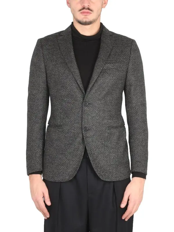 TONELLO Single-breasted Jacket - Grey
