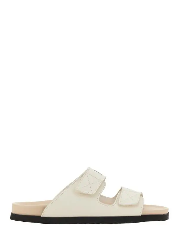 Palm Angels Sandal With Logo - White