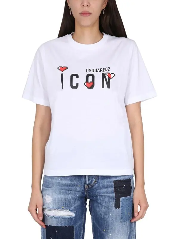 Dsquared2 Icon Game Lover T-shirt - White