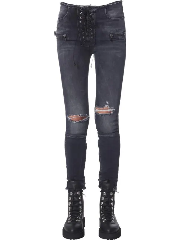 BEN TAVERNITI UNRAVEL PROJECT Skinny Fit Jeans - Black