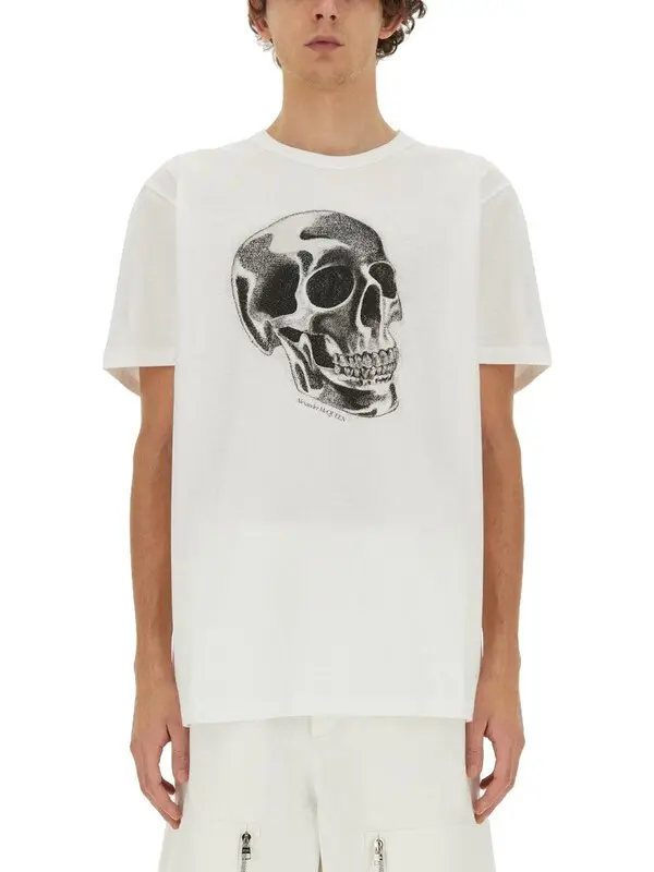 Alexander McQueen Alexander Mc Queen Skull Print T Shirt - White