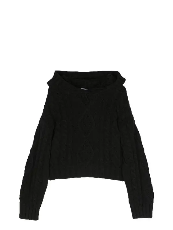 MSGM Hooded Sweater - Black