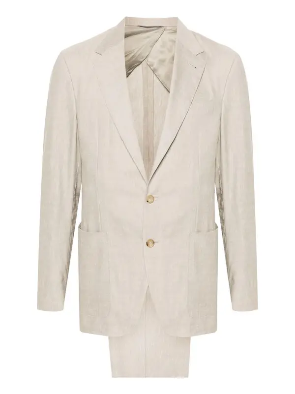 Canali Single-breasted Suit - Neutrals
