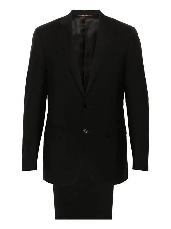 Canali Single-breasted Suit - Black