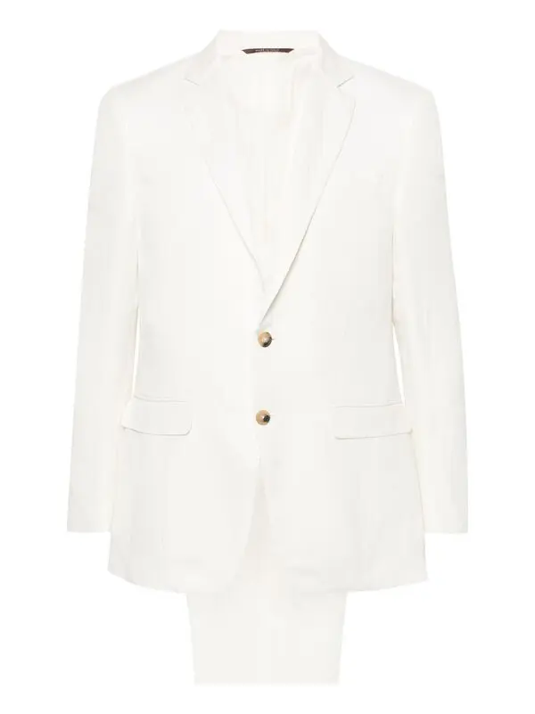 Canali Single-breasted Suit - White
