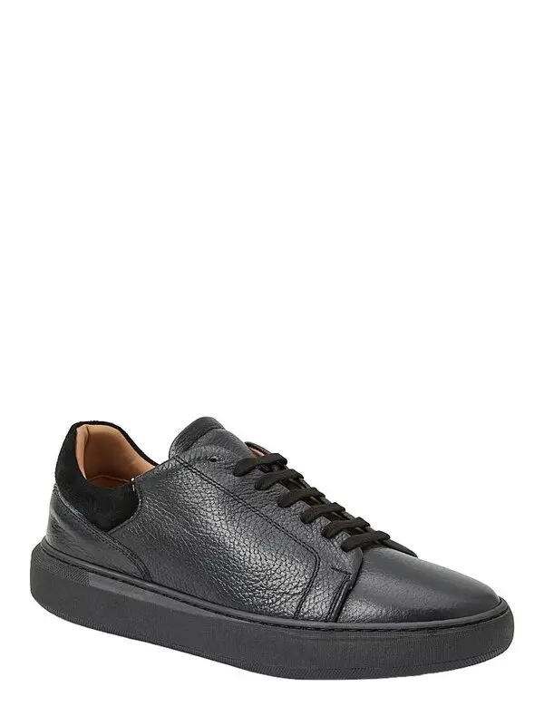 Bruno Magli Salvatore Leather Sneakers - All Black