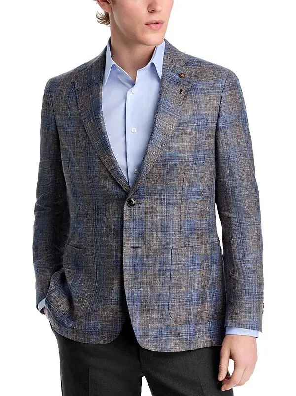 Peter Millar Dawson Regular-fit Plaid Jacket - Espresso