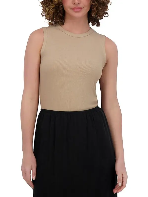 POINT Crewneck Tank Top - Sand