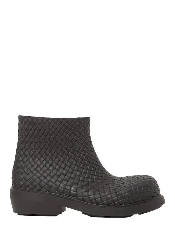 Bottega Veneta Leather Ankle Boot - Black