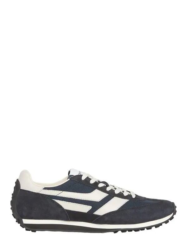 TOM FORD Mick Tech Fabric And Suede Sneakers - Navy/white