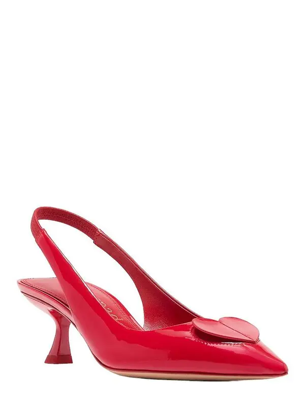 Kate Spade New York Lover Slingback Kitten Heel Pumps - Cherry Rouge