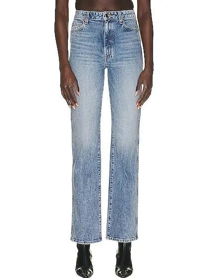 Khaite Danielle Straight Leg Jeans - Bryce Stretch