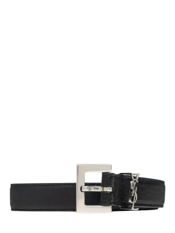 Amiri Taurillon And Calfskin Reversible Triomphe Belt - Nero