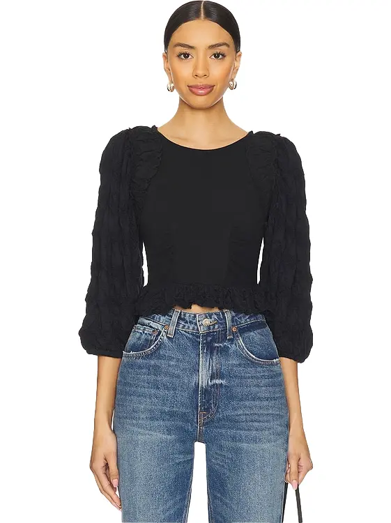 Free People Oliva Top - Black
