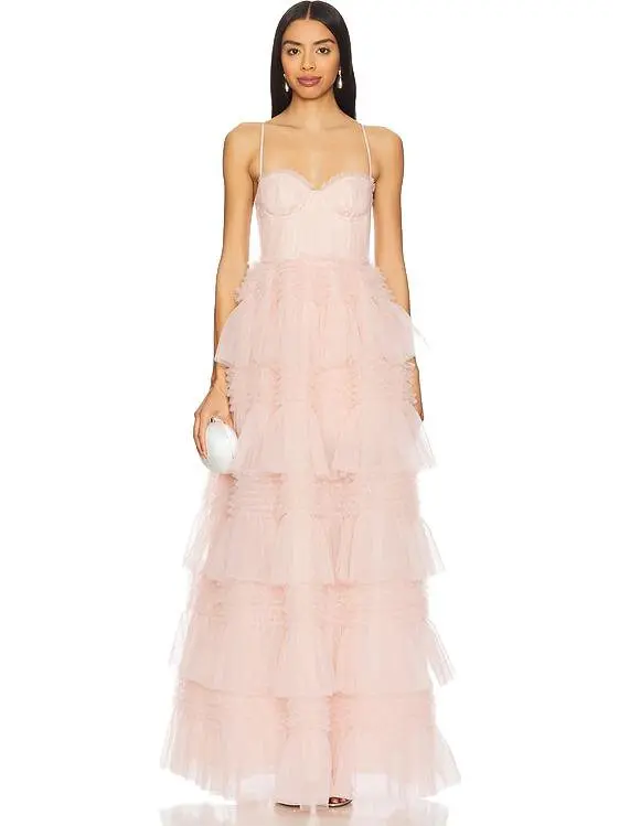 LOVERS AND FRIENDS Alba Gown - Light Pink
