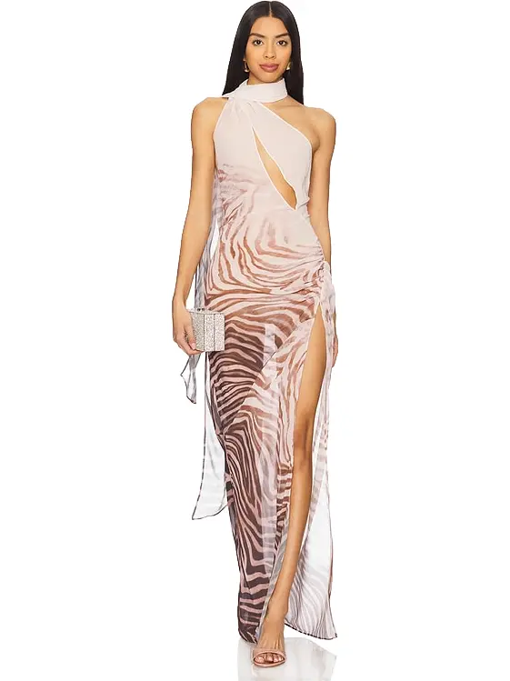 Nbd Imani Maxi Dress - Imani Zebra