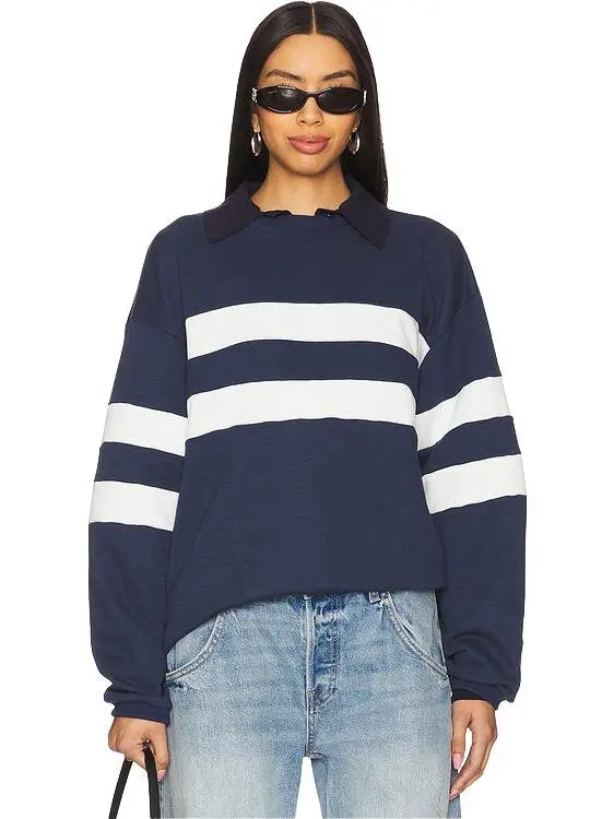 Superdown Jordy Oversized Crewneck - Navy