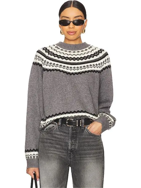 Tularosa Kiva Fairisle Sweater - Grey