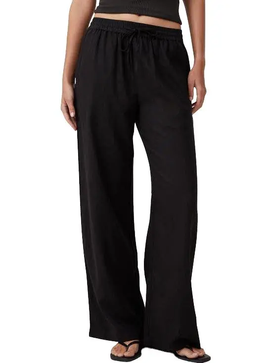 COTTON ON Haven Wide Leg Pant - Black