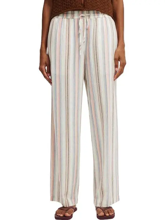COTTON ON Haven Wide Leg Pant - Morgan Stripe Multi
