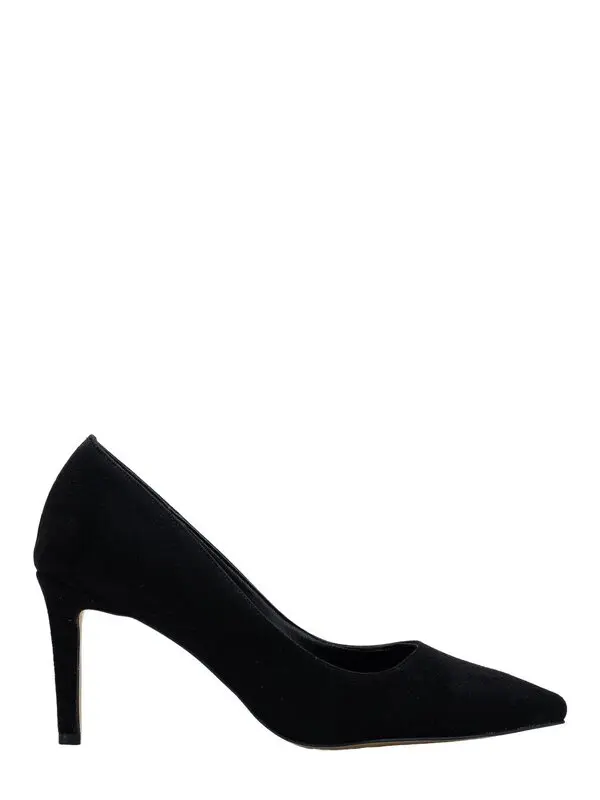 FOREVER & ALWAYS SHOES Perla Stiletto Pumps - Black Suede