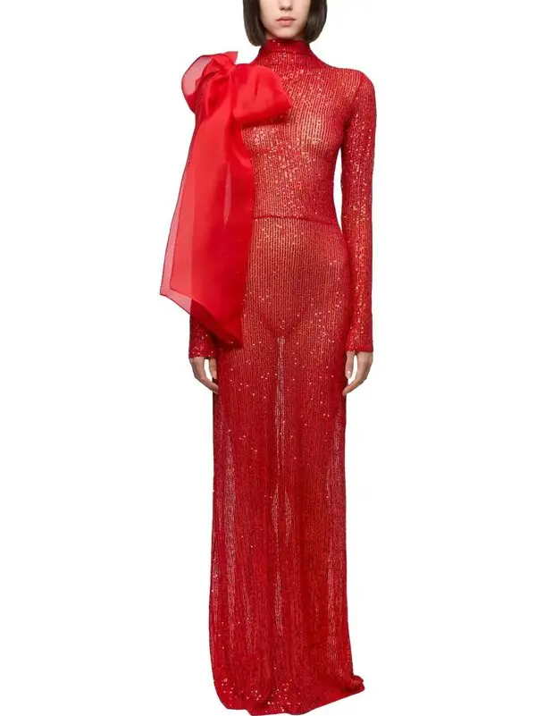 ATU BODY COUTURE Sequined Gown - Red