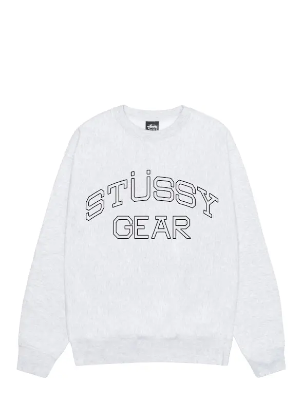StÜssy Gear Crewneck Sweatshirt - Ash Heather