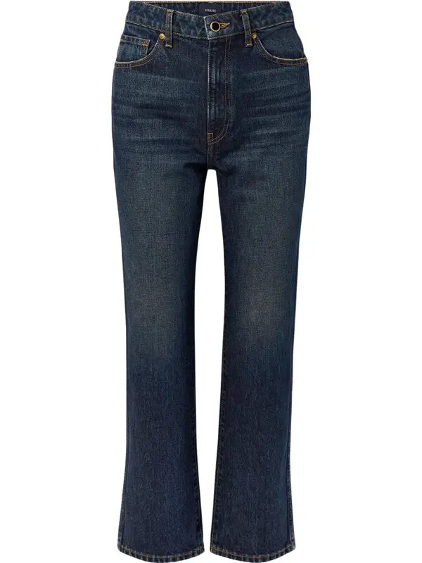 Khaite Abigail High-rise Straight-leg Jeans - Blue