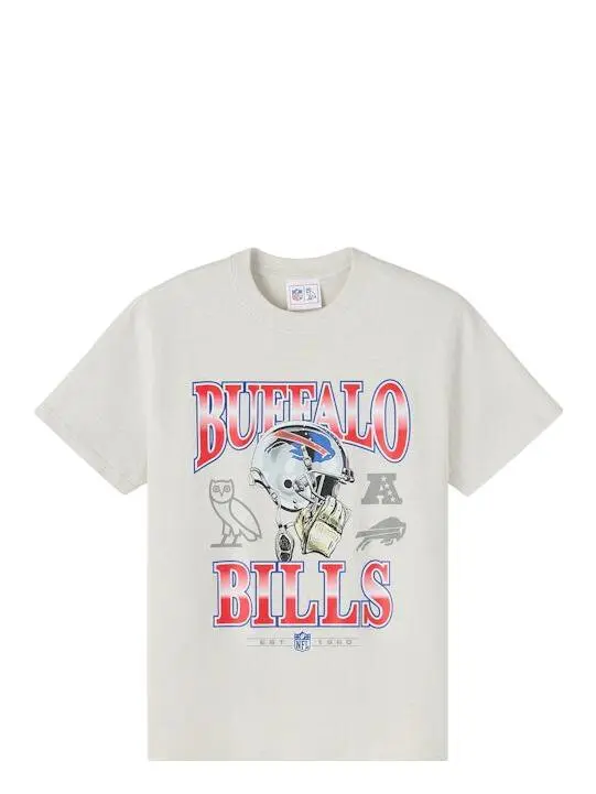 OVO X Nfl Buffalo Bills Graphic Team T-shirt - Ash Heather Grey