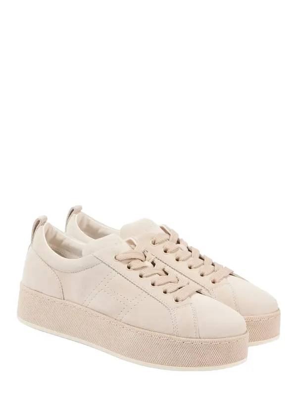 Hogan H681 Platform Sneakers - Beige