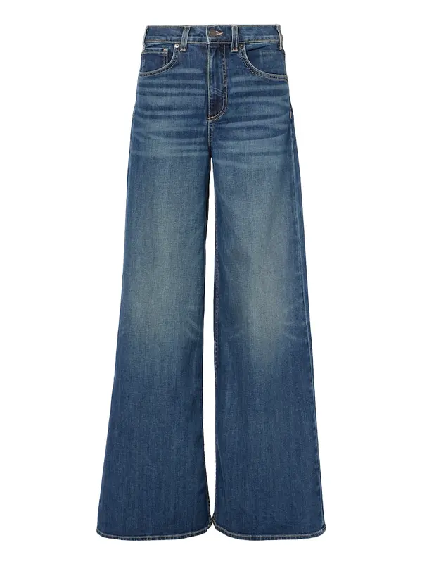 NILI LOTAN Rolland Wide-leg Jeans - Blue