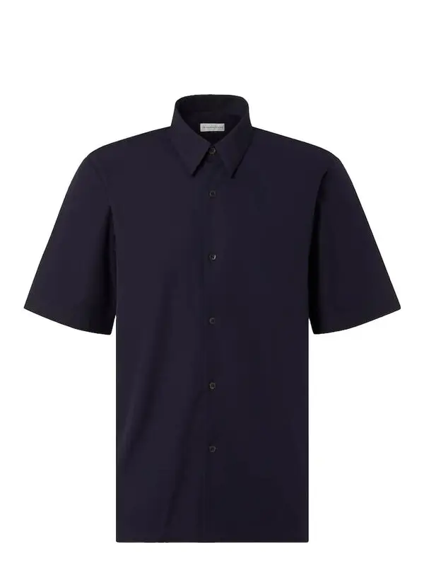 Dries Van Noten Cotton Poplin Bowling Shirt - Blue