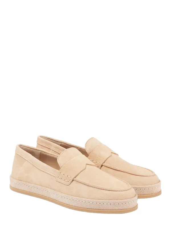 Hogan Suede Loafers - Beige