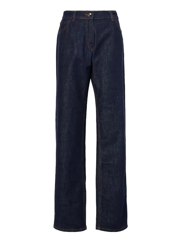 Magda Butrym High-rise Straight Jeans - Blue
