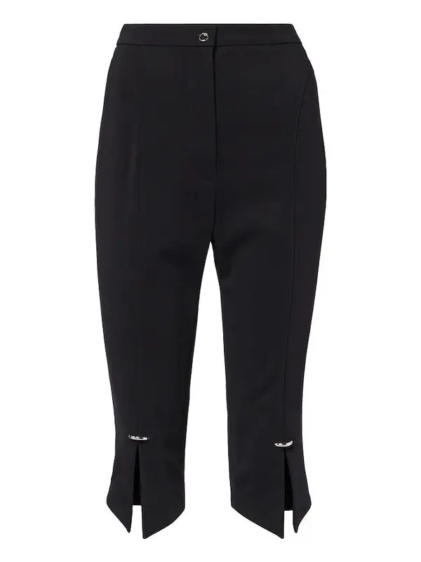 MUGLER Pierced Capri Pants - Black