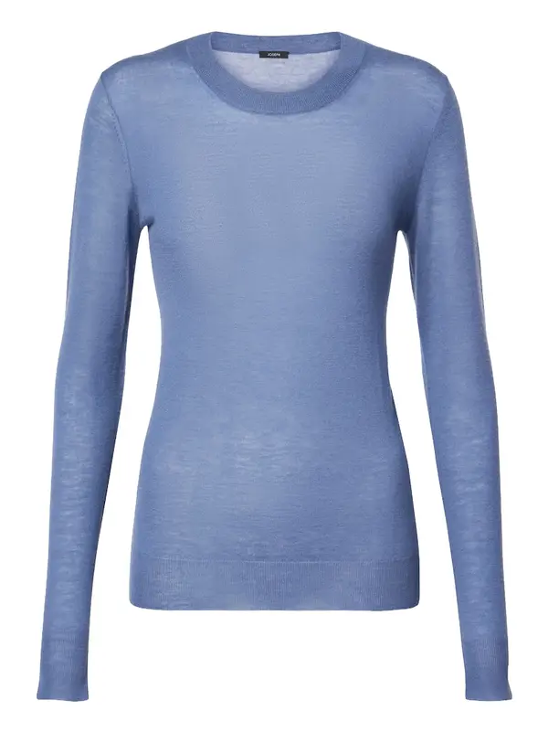 JOSEPH Cashmere Top - Blue