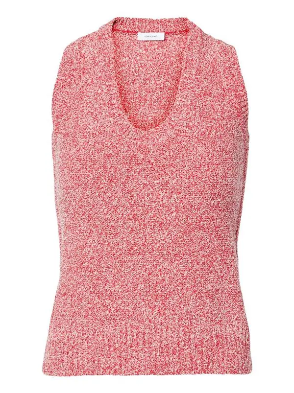 FERRAGAMO Cotton-blend Sweater - Red