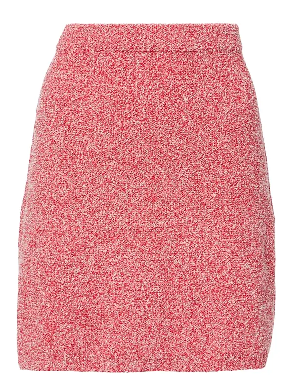 FERRAGAMO Cotton-blend Miniskirt - Red