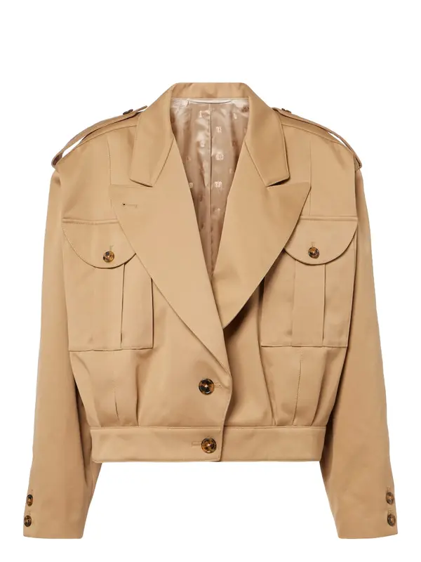 BLAZÉ MILANO Cotton Bomber Jacket - Beige