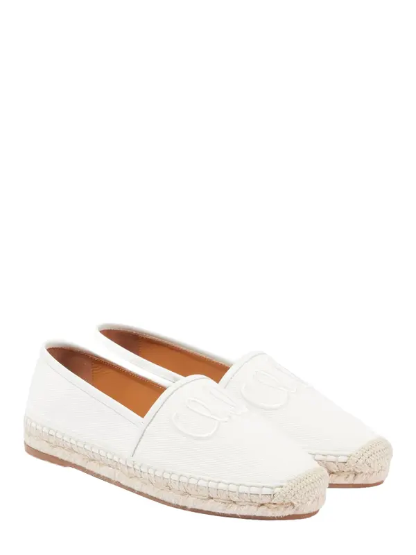 Chloé Isla Embroidered Espadrilles - White