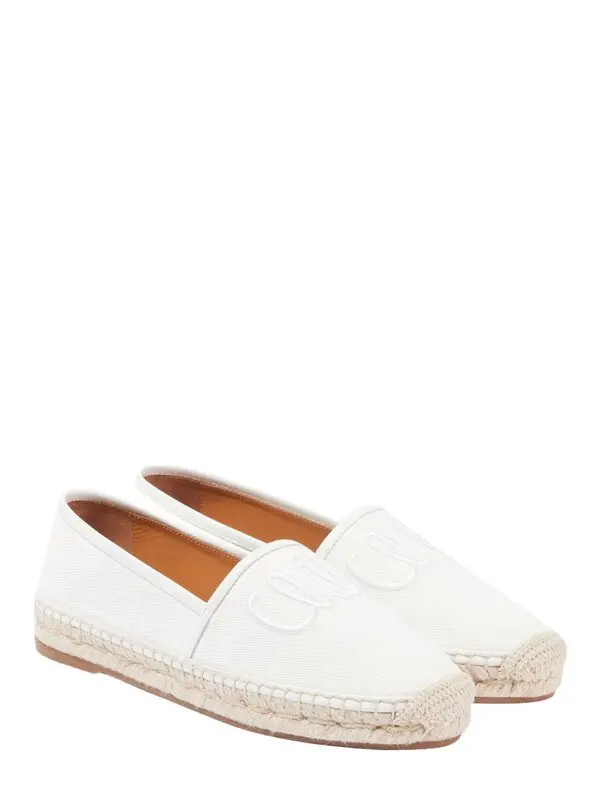 Chloé Isla Embroidered Espadrilles - White
