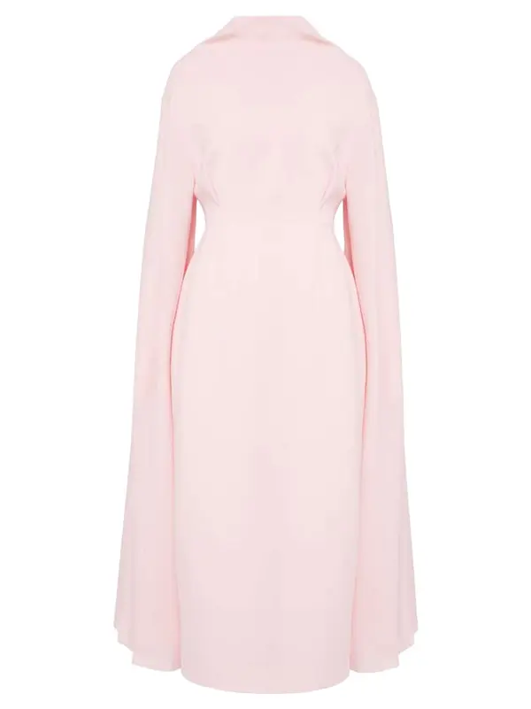 ROKSANDA Nour Draped Crêpe Midi Dress - Pink