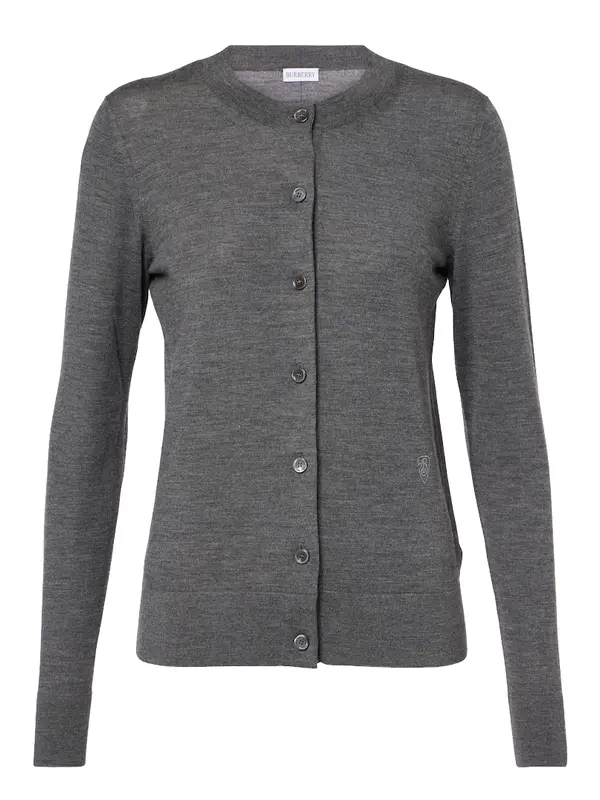 Burberry Wool Cardigan - Grey
