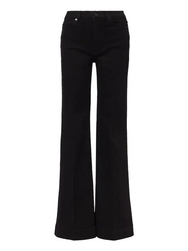 7 For All Mankind Modern Dojo High-rise Straight Jeans - Blue