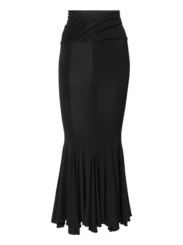 NENSI DOJAKA Zoe Flared Maxi Skirt - Black