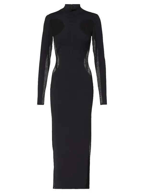 Stella McCartney Miracle Knitted Maxi Dress - Black