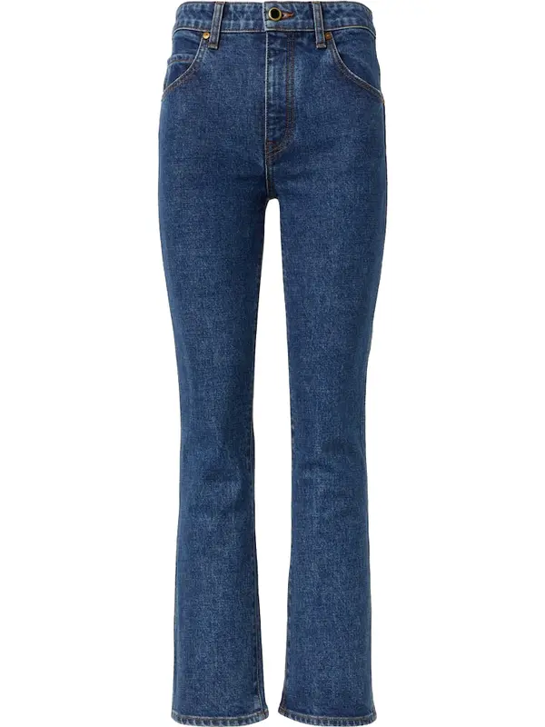Khaite Vivian Bootcut Jeans - Blue