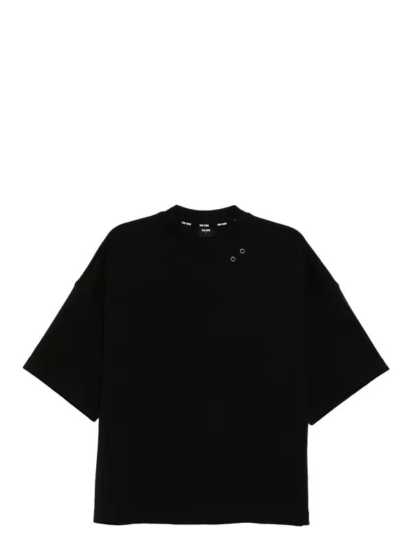 TEAM WANG DESIGN Cropped T-shirt - Black