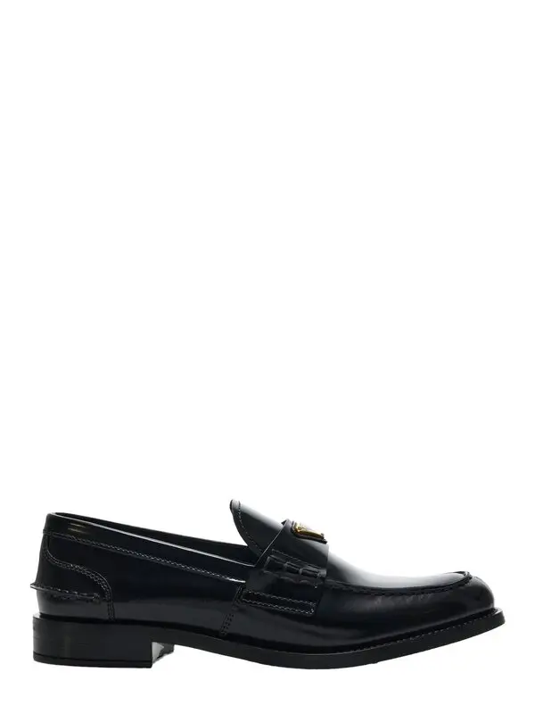 Prada Leather Loafers - Black