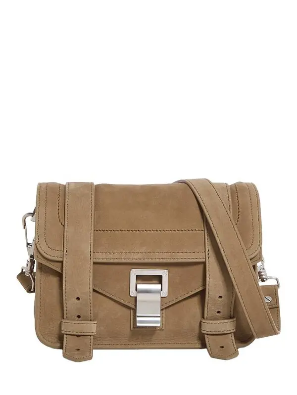 Proenza Schouler Ps1 Mini Suede Crossbody Bag - Tobacco